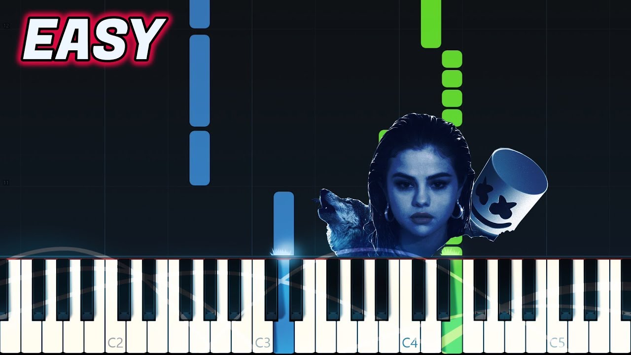 Wolves by Selena Gomez & Marshmello | Piano Tutorial | EASY - YouTube