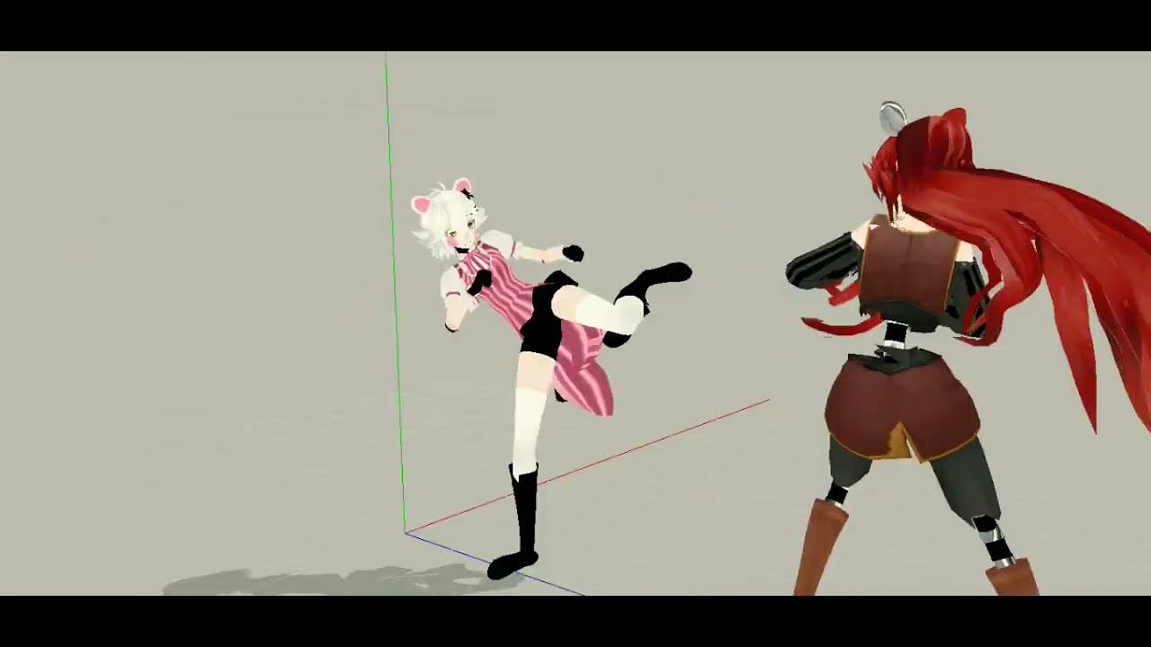 Fexa vs mangle | mmd - YouTube