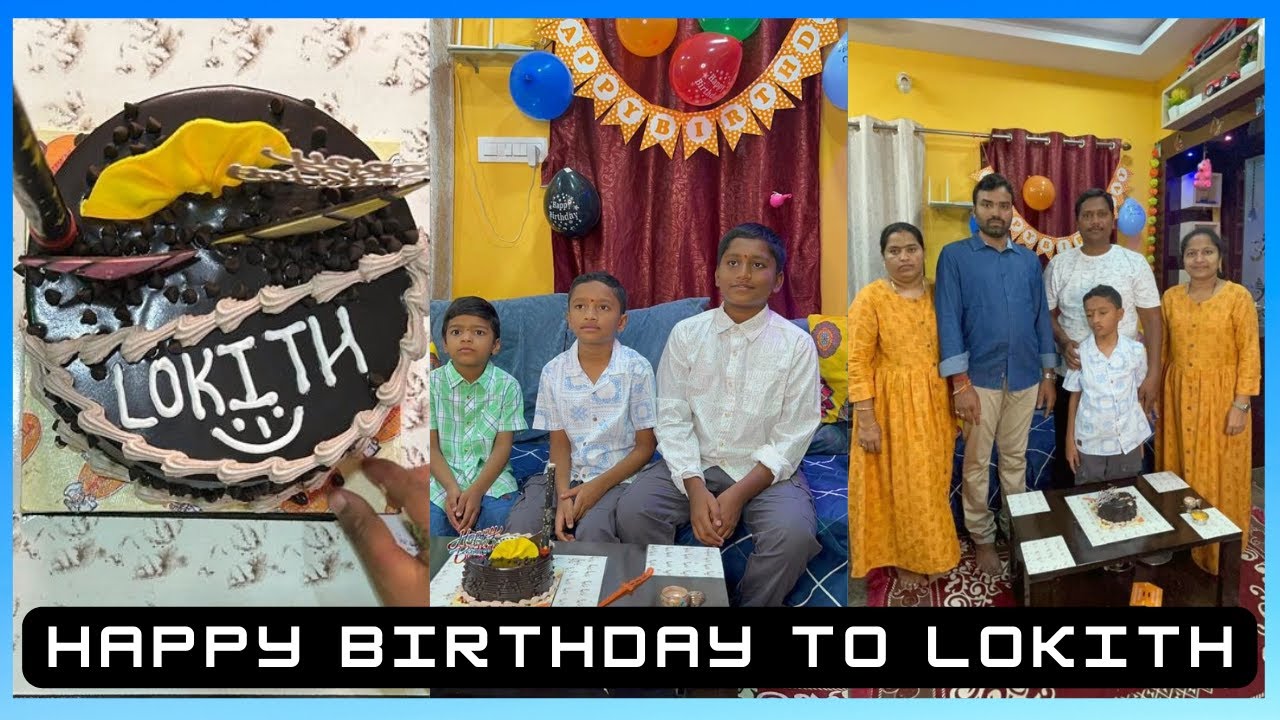 Celebrating Lokith's special birthday! 🎂#srilathalifestyle - YouTube