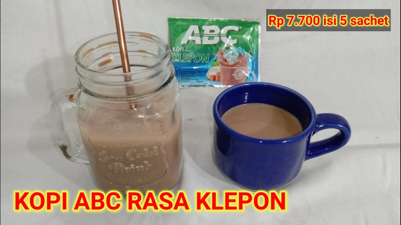Kopi ABC Rasa Klepon. Harganya Rp 7.700 isi 5 sachet - YouTube