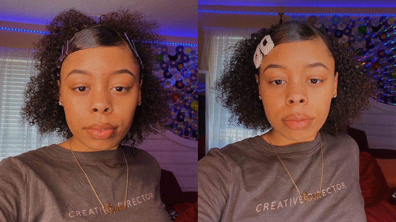 90’s Inspired Swoop Hairstyles For Curly Hair - YouTube