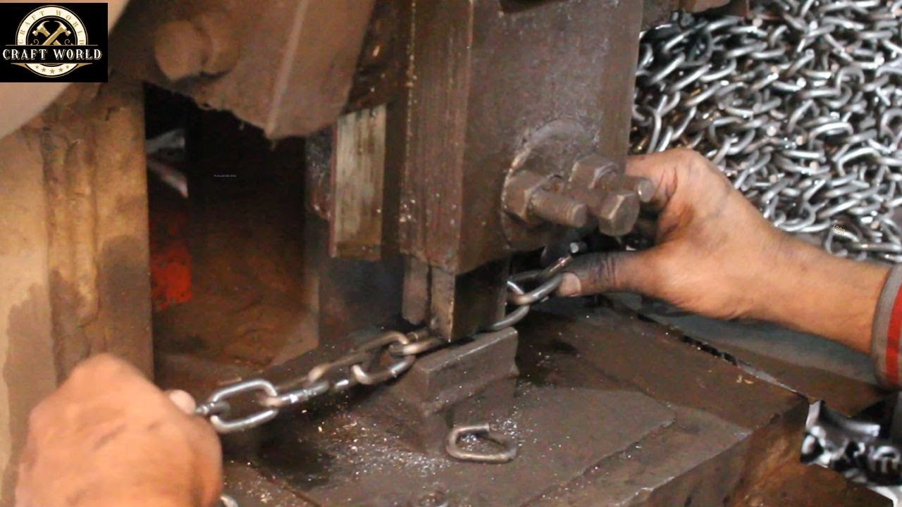 How are Iron Chains Manufactured | Mass Production In Factory | Process ...