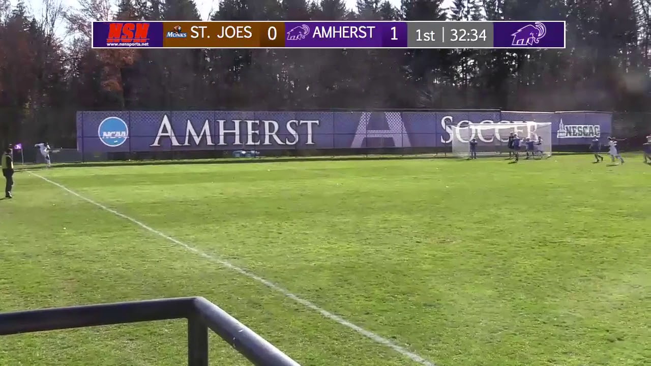 Amherst College Men's Soccer: Saint Josephs (ME) 11/11/18 - YouTube