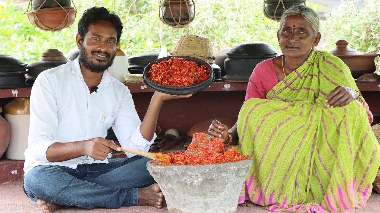 Red Chilli Pickle Recipe || Pandu Mirchi Pachadi - YouTube