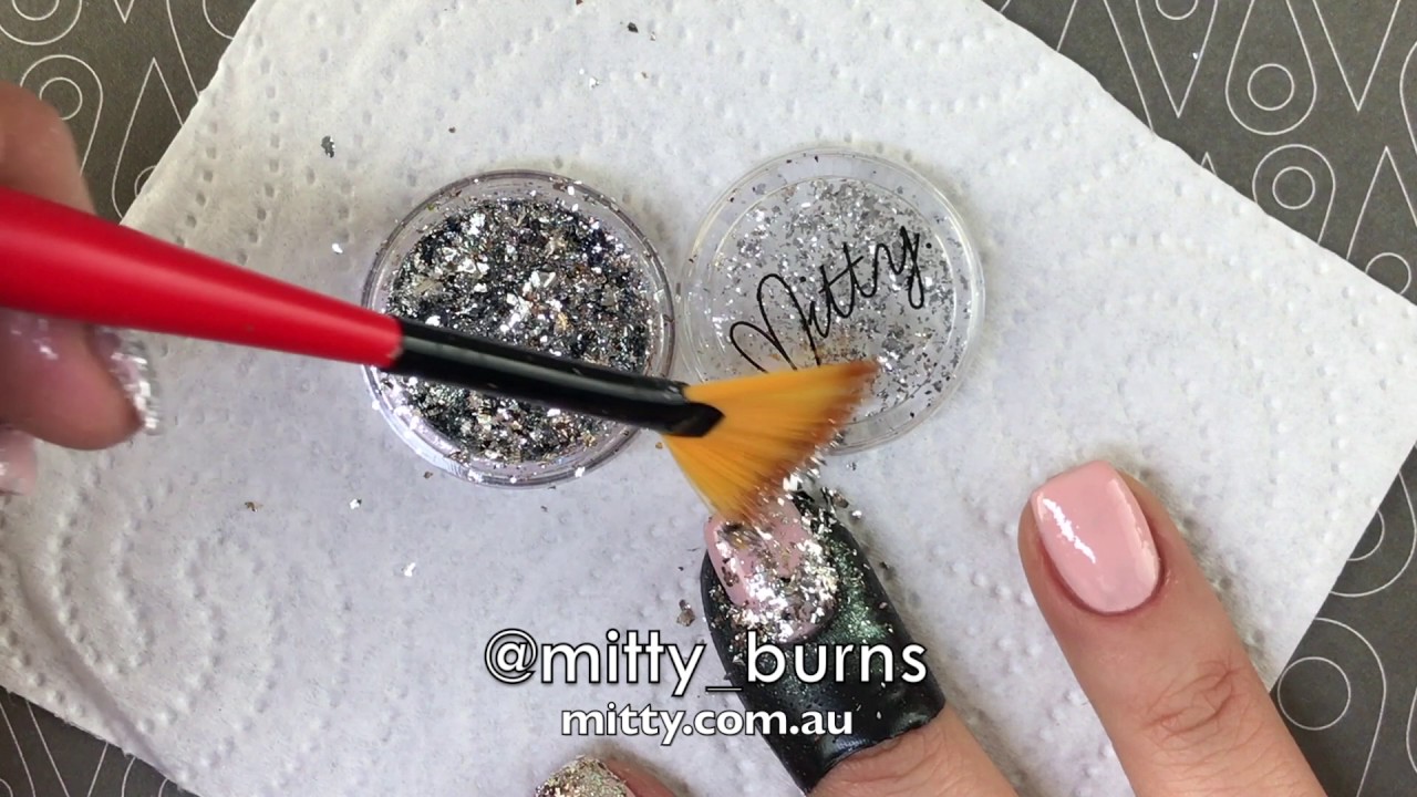 Silver flake powder - YouTube