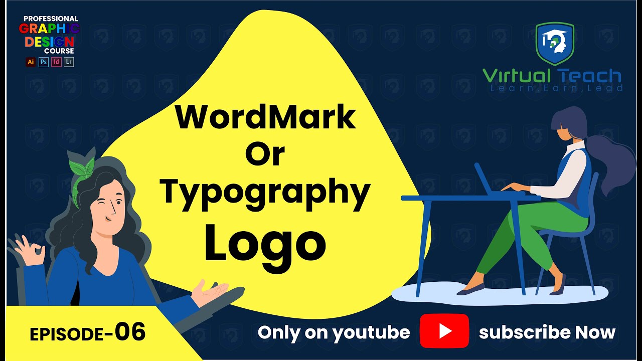 how to make a Professional WordMark / typography logo - YouTube