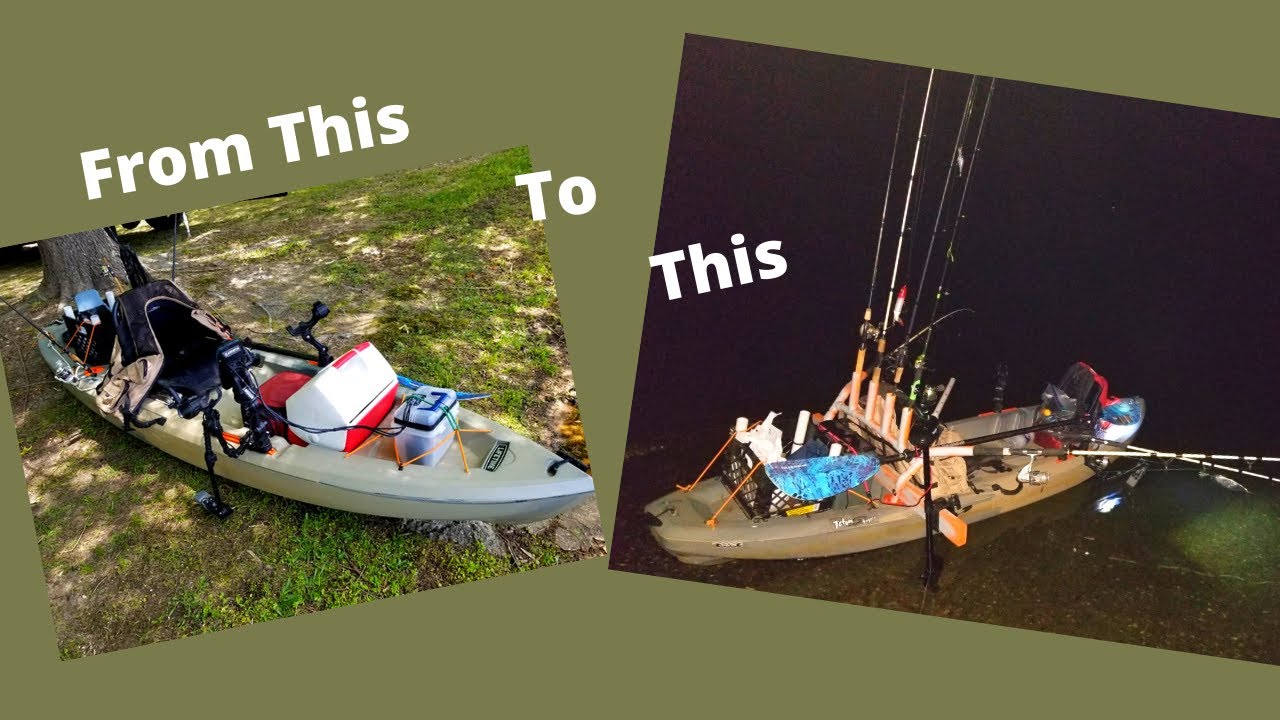 DIY Kayak Trolling Motor Mount Build and Test - YouTube