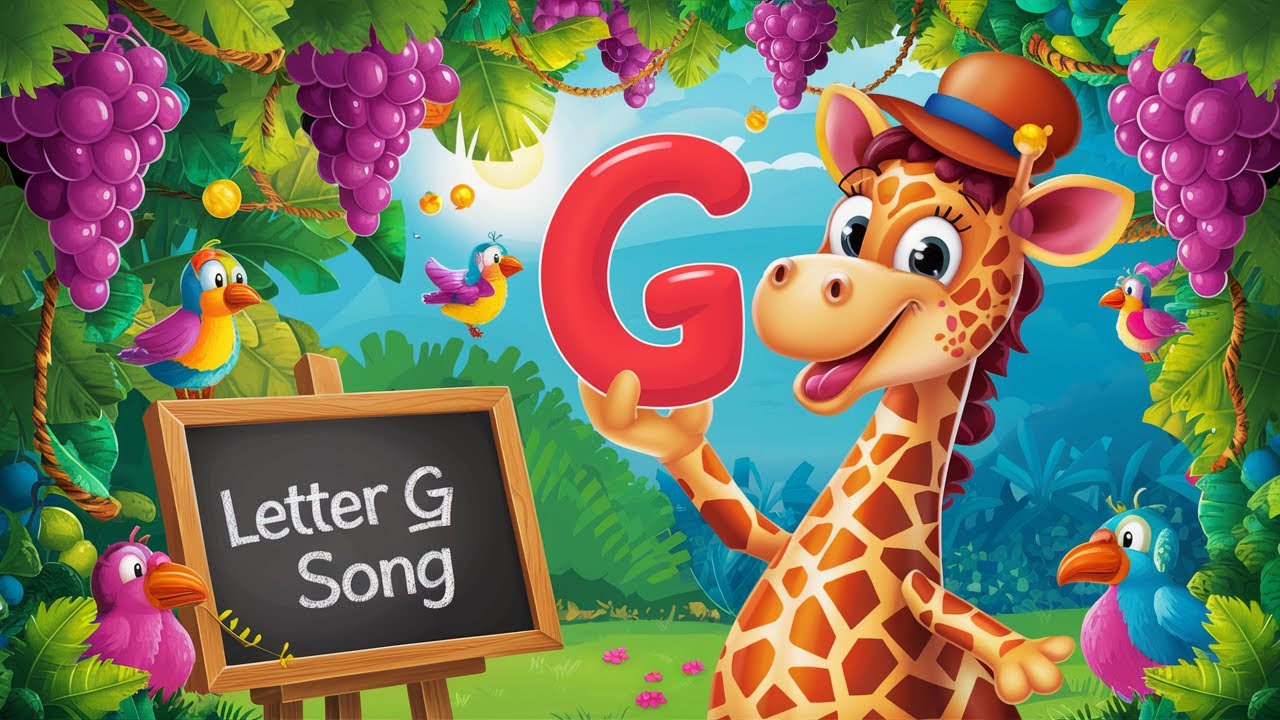 ABC's for Kids The Letter G Song, G is for Giraffe, Goat, Girl, Game ...