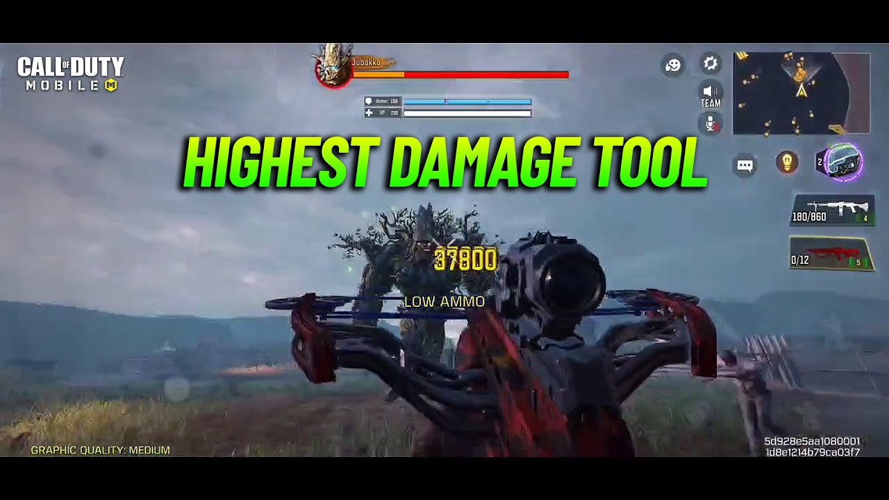 This Gun gives 77400 Damage to Zombies Bosses in CODM - YouTube