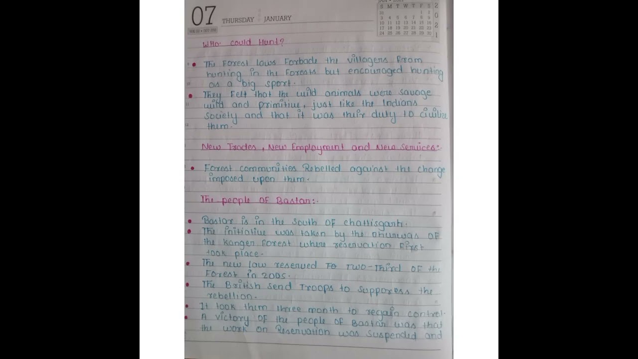 Class 9 History chapter 4 Forest society and colonialism (Notes) - YouTube