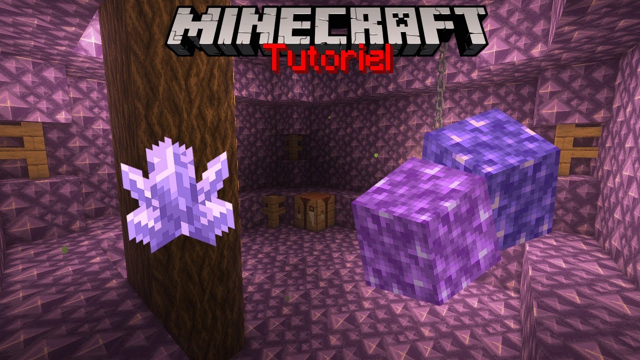 Trouver de l'Améthyste - Tuto Minecraft - YouTube