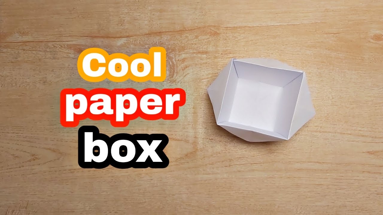 Paano gumawa ng paper box sobrang dali lang || diy box just paper ...