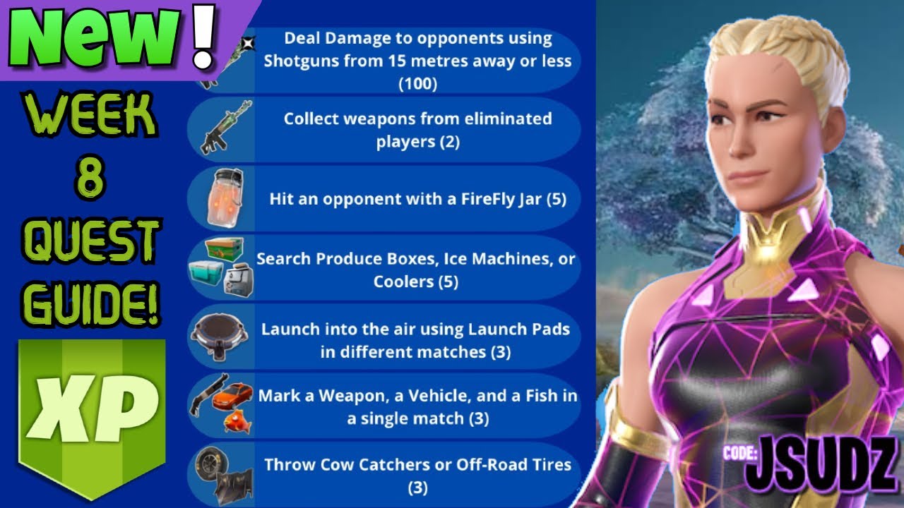 *NEW* Fortnite Weekly Quests | WEEK 8 | (Guide) - YouTube