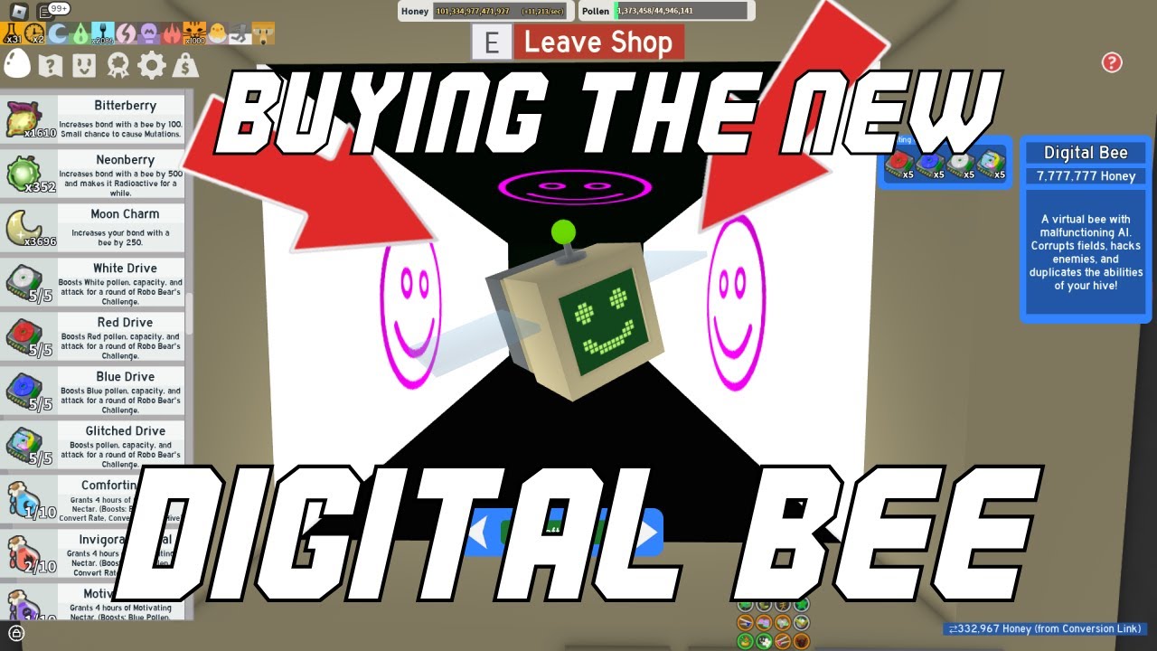 I Got The NEW DIGITAL BEE In Bee Swarm Simulator!! (roblox) - YouTube
