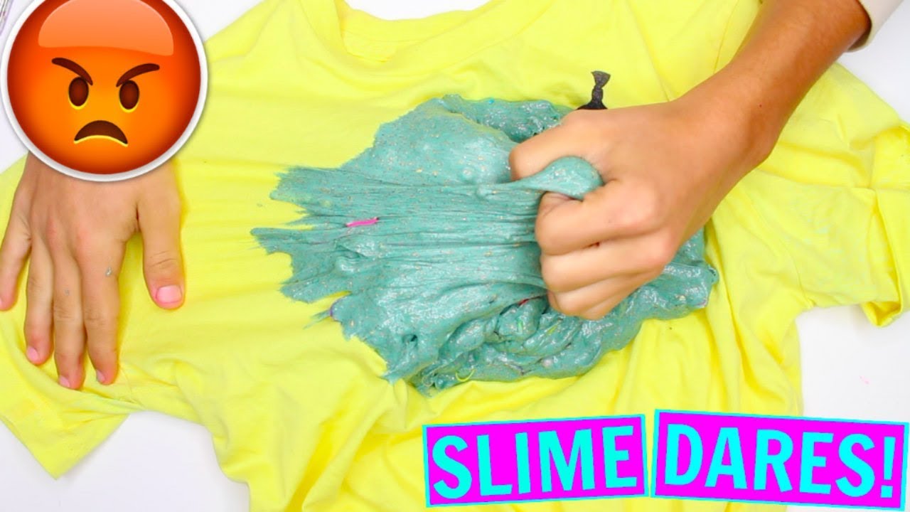 EXTREME SLIME DARES! Slime challenges! *GONE WRONG* - YouTube