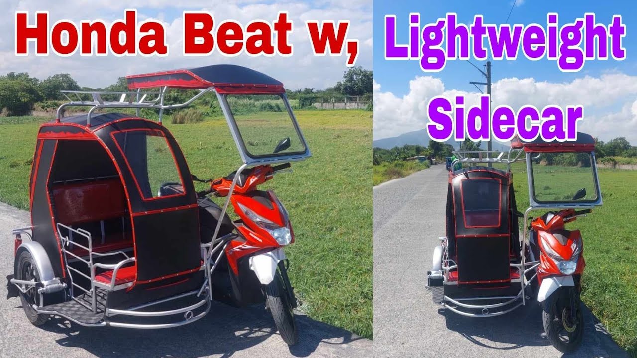 Honda Beat w, Elegant Design Sidecar#orlysidecar - YouTube