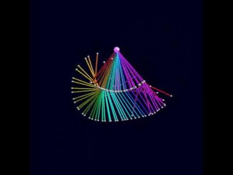Chaotic Double Pendulum Simulation Animation using Blender3D (50 ...