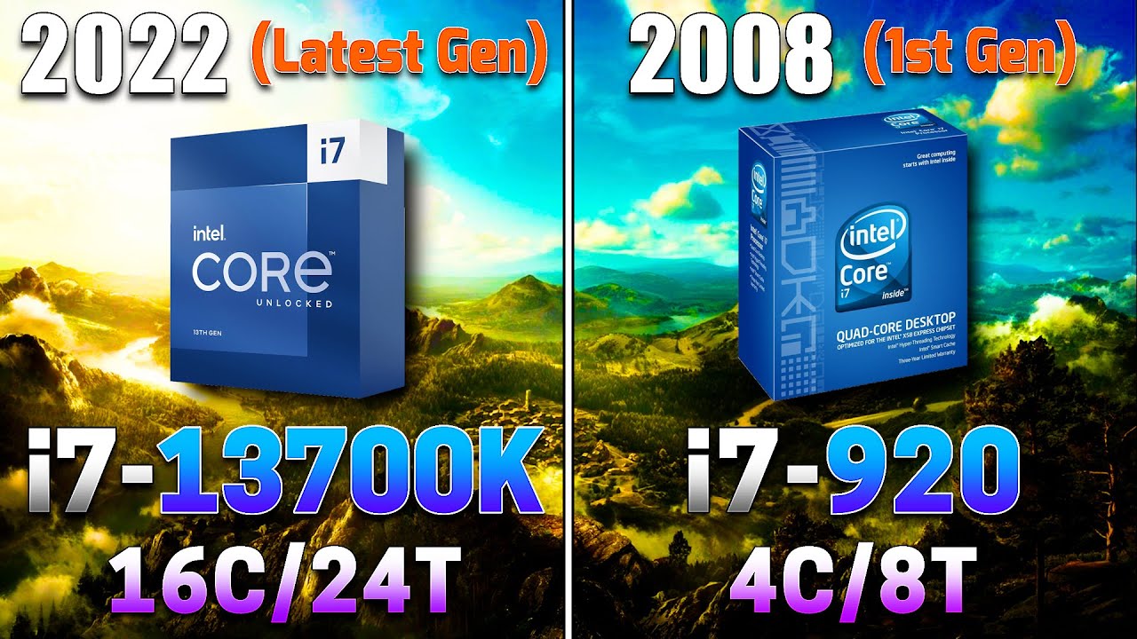 Core i7 920 (2008) vs Core i7 13700K (2022) | 14 Years Difference | How ...