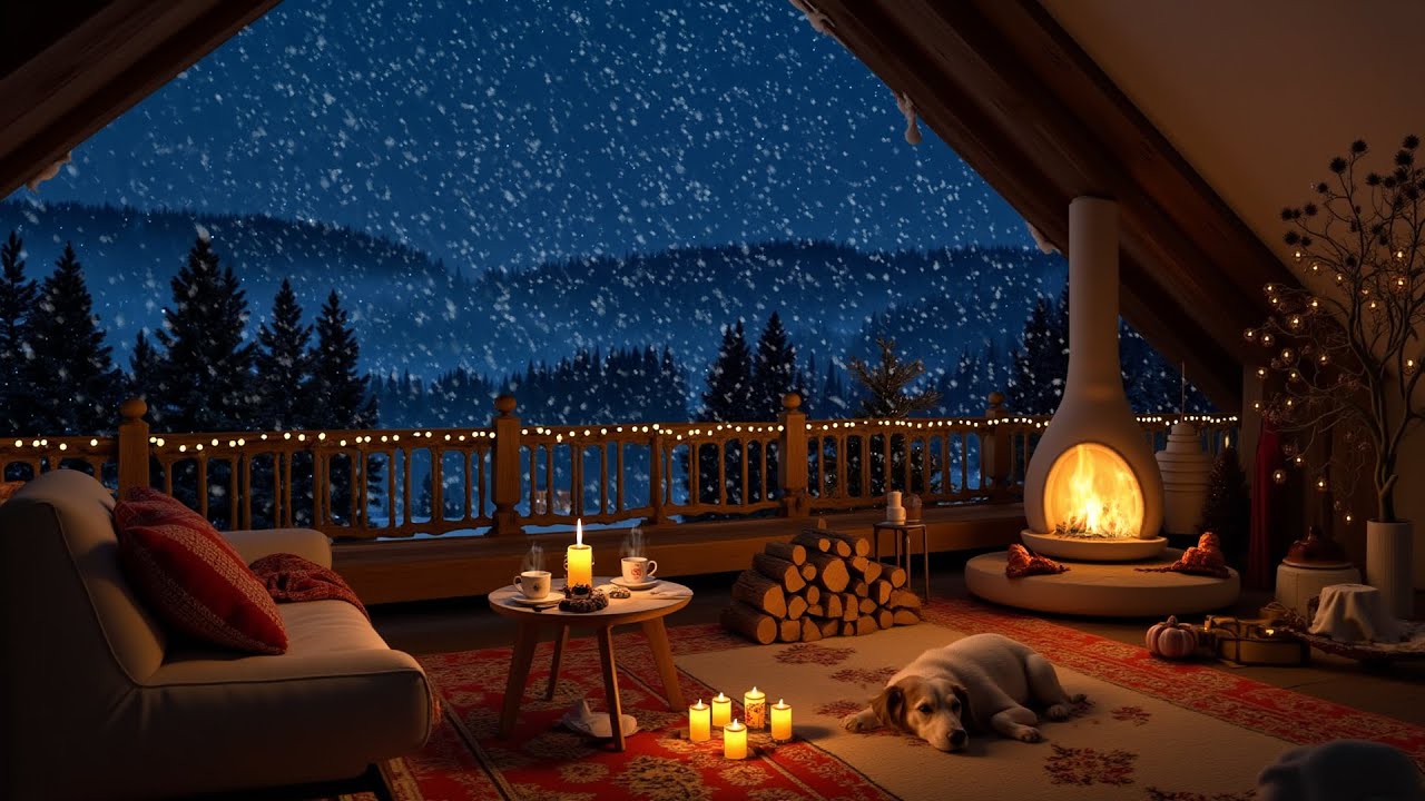 Howling Wind in a Cozy Winter Night - Sounds to Help You Relieve Stress ...