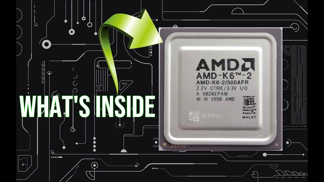 What's Inside AMD K6 CPU - YouTube