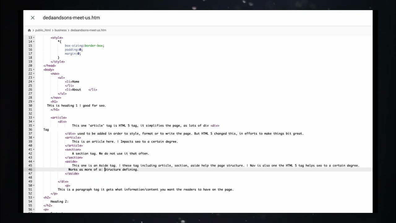 HTML, CSS, SEO, all you need to know | Tutorial for beginners in the ...