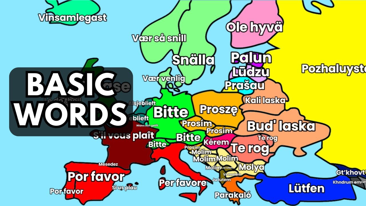 European Languages COMPARISON | BASIC WORDS - YouTube