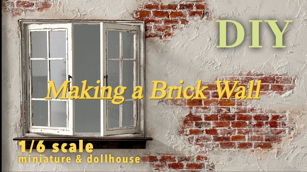 Making a Brick Wall | DIY | miniature | dollhouse | 미니어처 | 돌하우스 | ミニチュア ...