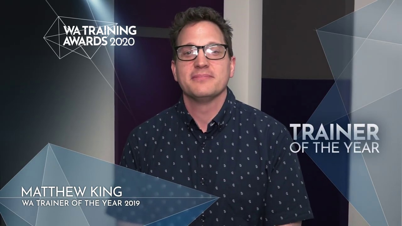 2020 WA Training Awards - Why apply? Matt King - YouTube