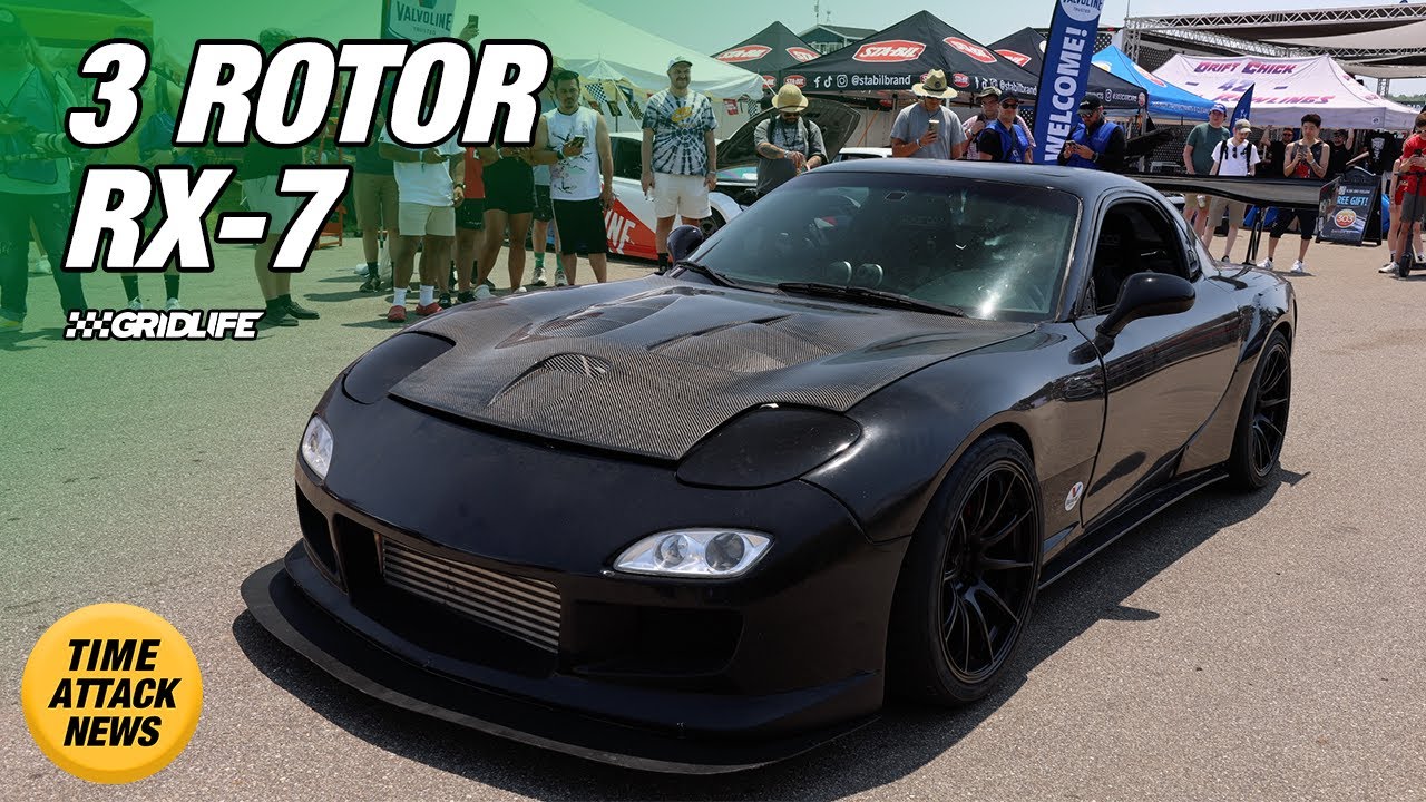 Rob Dahm Time Attacks his 3 Rotor RX-7 at GRIDLIFE Midwest Fest ...