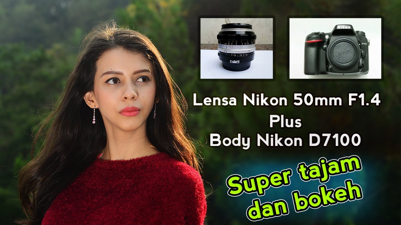 Hasil foto lensa nikon nikkor 50mm f1.4 manual body nikon d7100 - YouTube