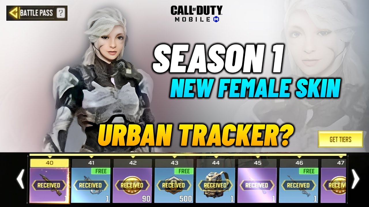 Season 1 New Urban Tracker CODM | Battle Pass & New Legendary Female ...