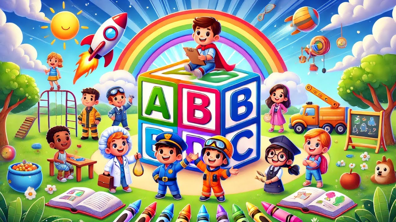 ABC Jobs Song & more | Fun Alphabet Phonics Songs | Nursery Rhymes ...