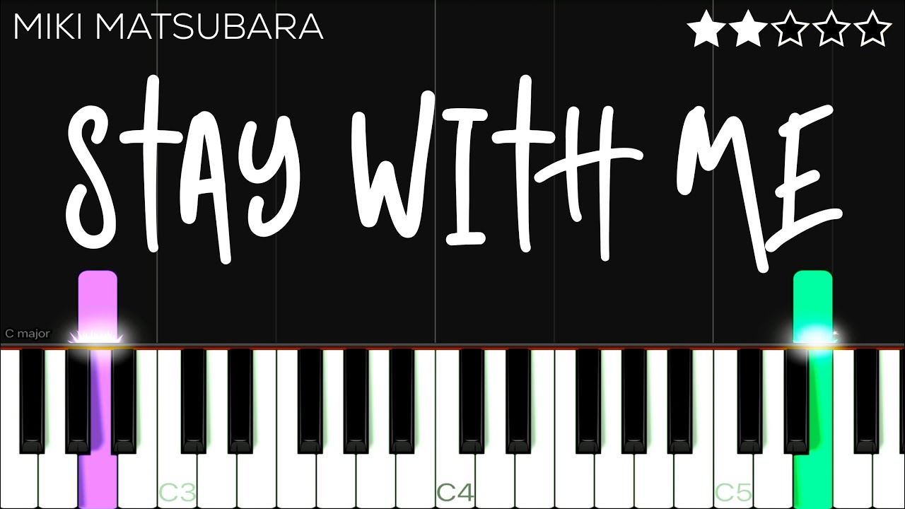 Miki Matsubara - Stay With Me | EASY Piano Tutorial - YouTube