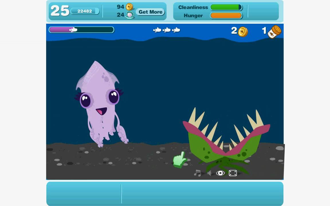 Training a full grown Squid on Happy aquarium - YouTube