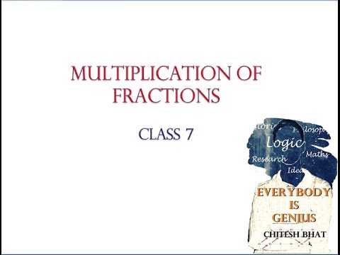 Multiplication of Fractions (Class 7, CBSE, NCERT) - YouTube