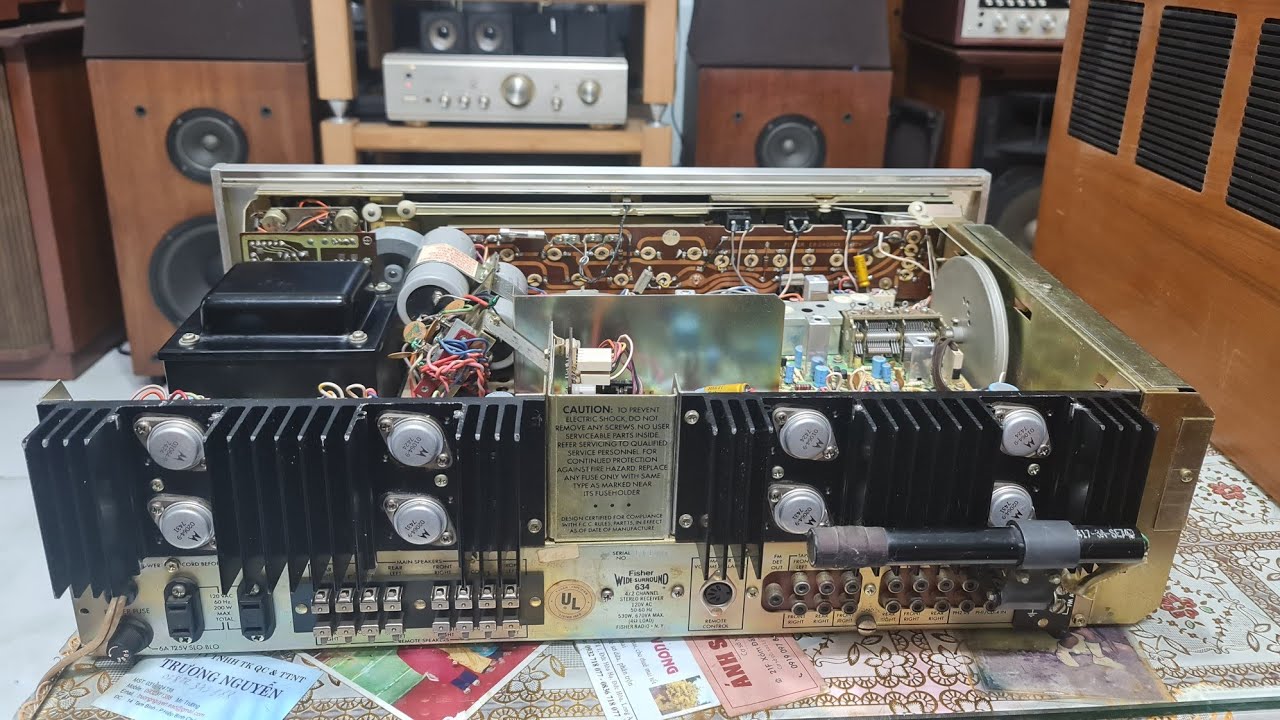 Ampli Fisher Model 634 .ghép loa ONKYO Scepter 100 - YouTube