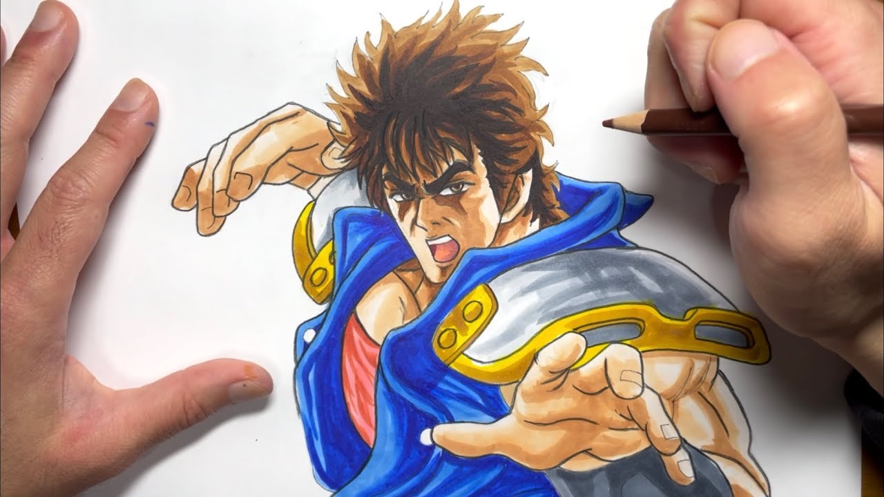 Fist of the North Star Kenshiro drawing illustration making 北斗の拳 ケンシロウ ...