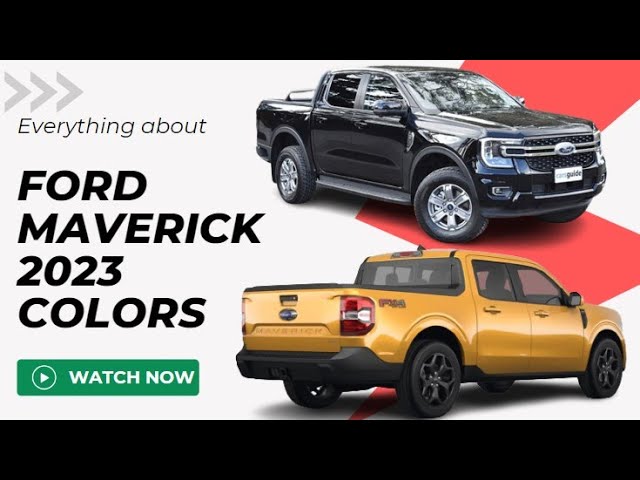 Ford Maverick Color Chart