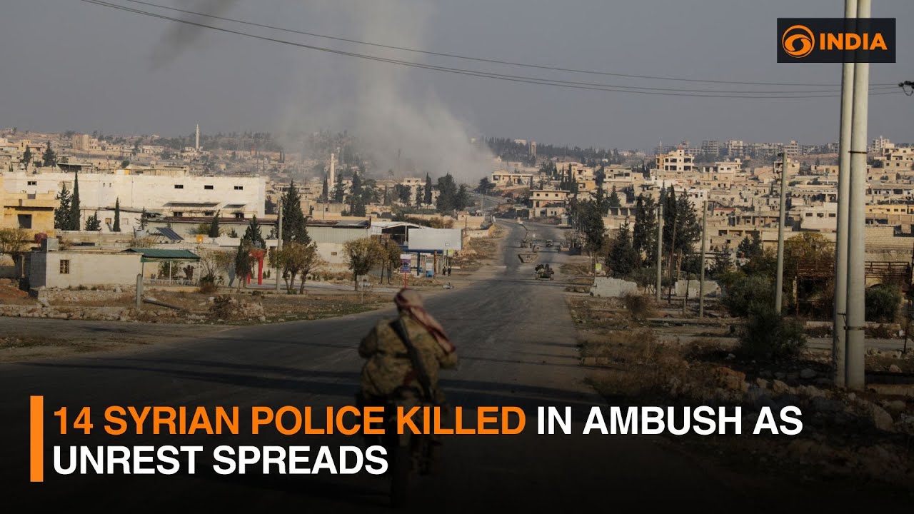 14 Syrian police killed in ambush as unrest spreads | DD India - YouTube