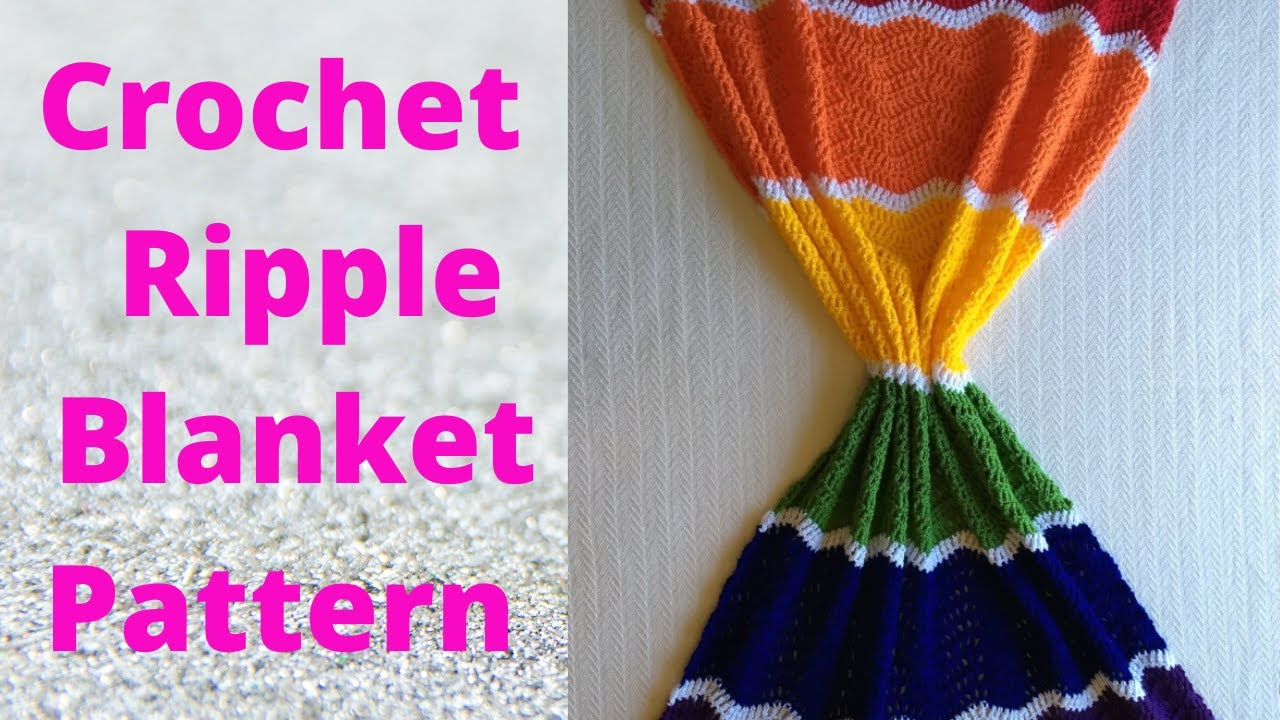 Rainbow Ripple Blanket Free Crochet Pattern | How to Crochet Lesson 9 ...