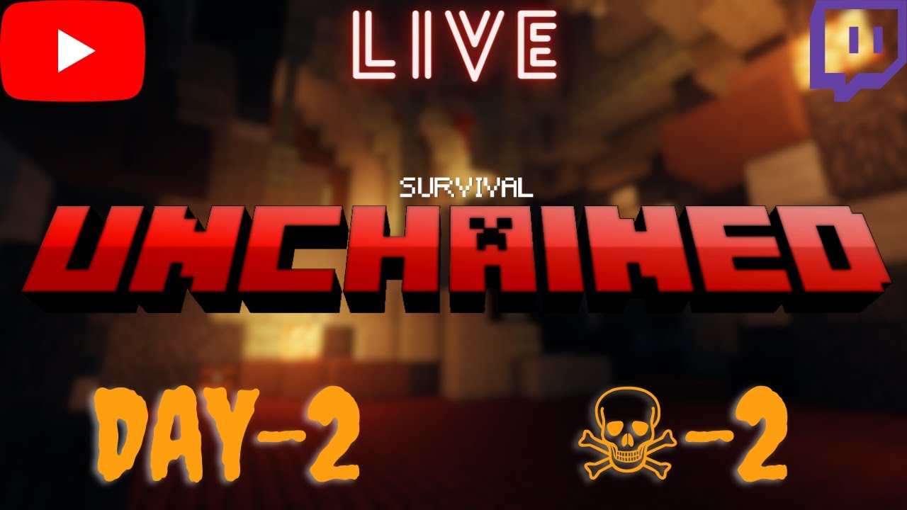LIVE !!! | Minecraft Survival Unchained Day 2 - YouTube