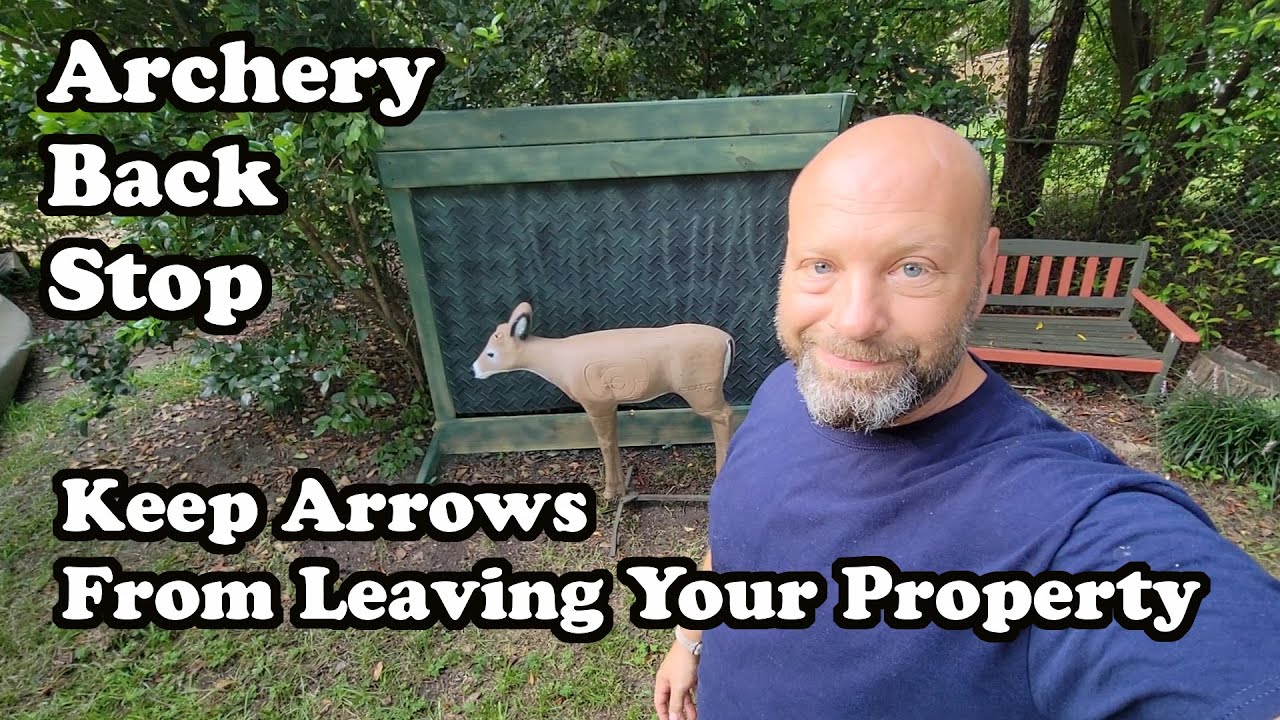 How To Make An Archery Target Back Stop To Catch Arrows - YouTube