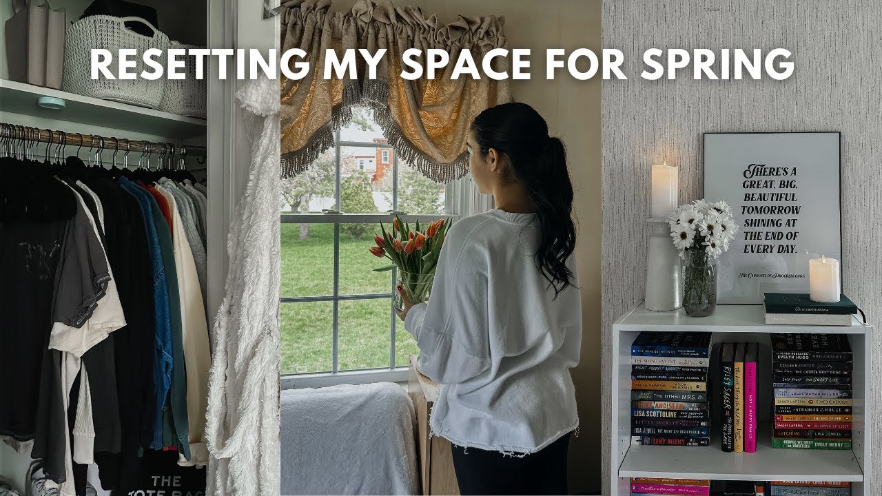 RESETTING MY SPACE FOR SPRING 🌷 organizing & decluttering, fresh ...