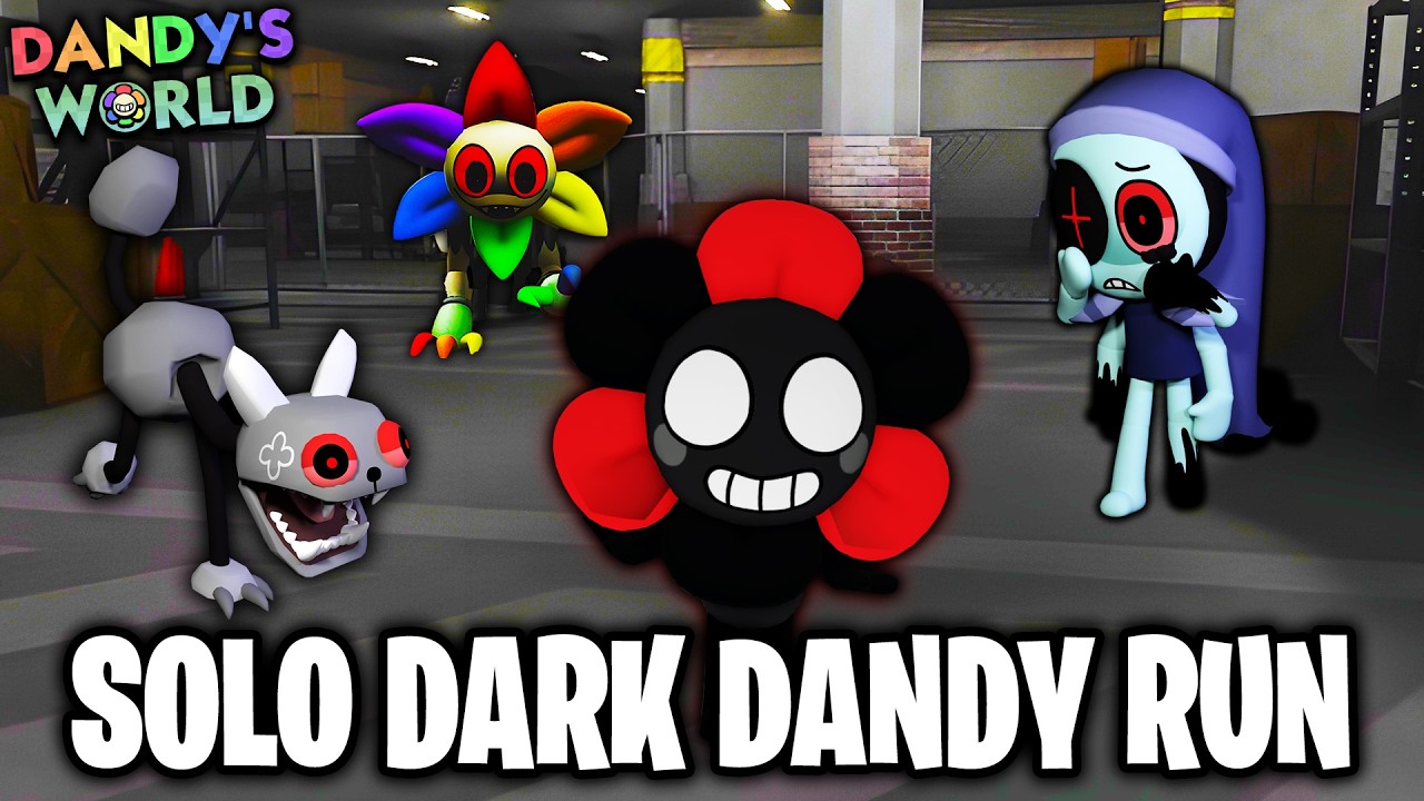 SOLO DARK DANDY RUN in Dandy's World! (FLOOR 20+) - YouTube