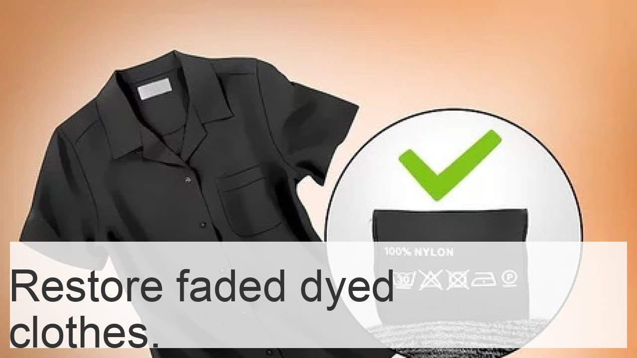 How to restore the color of clothes: at home, after dyeing in other ...