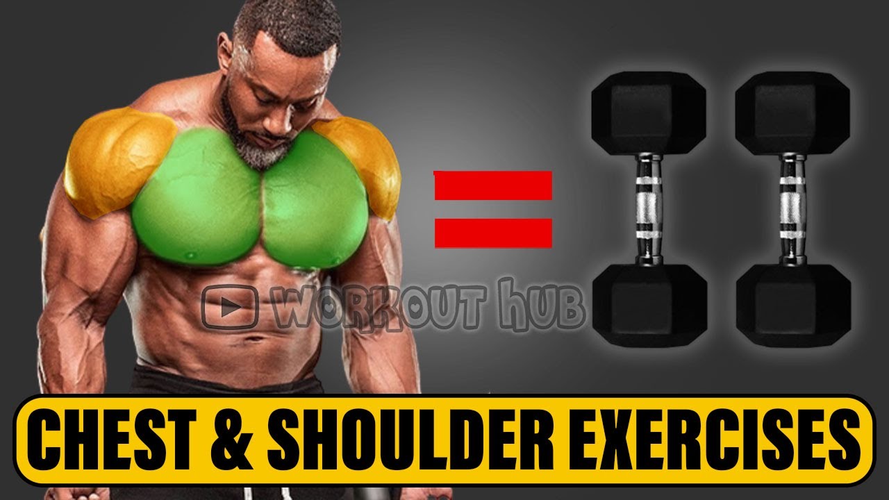 BEST CHEST & SHOULDER WORKOUT WITH DUMBBELLS ONLY - YouTube