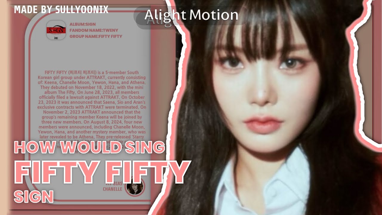 [HOW WOULD FIFTY FIFTY SING] SIGN BY IZNA - YouTube