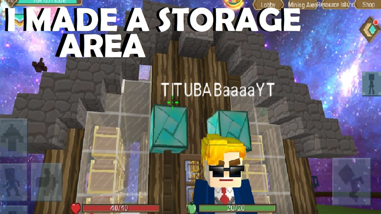I made a Storage Area in my island | Skyblock (blockman Go) - YouTube