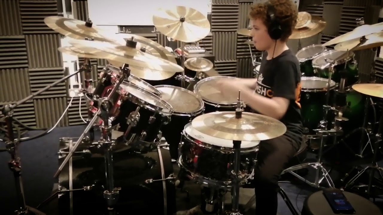 Jack Manders (age 10) - drum solo - YouTube