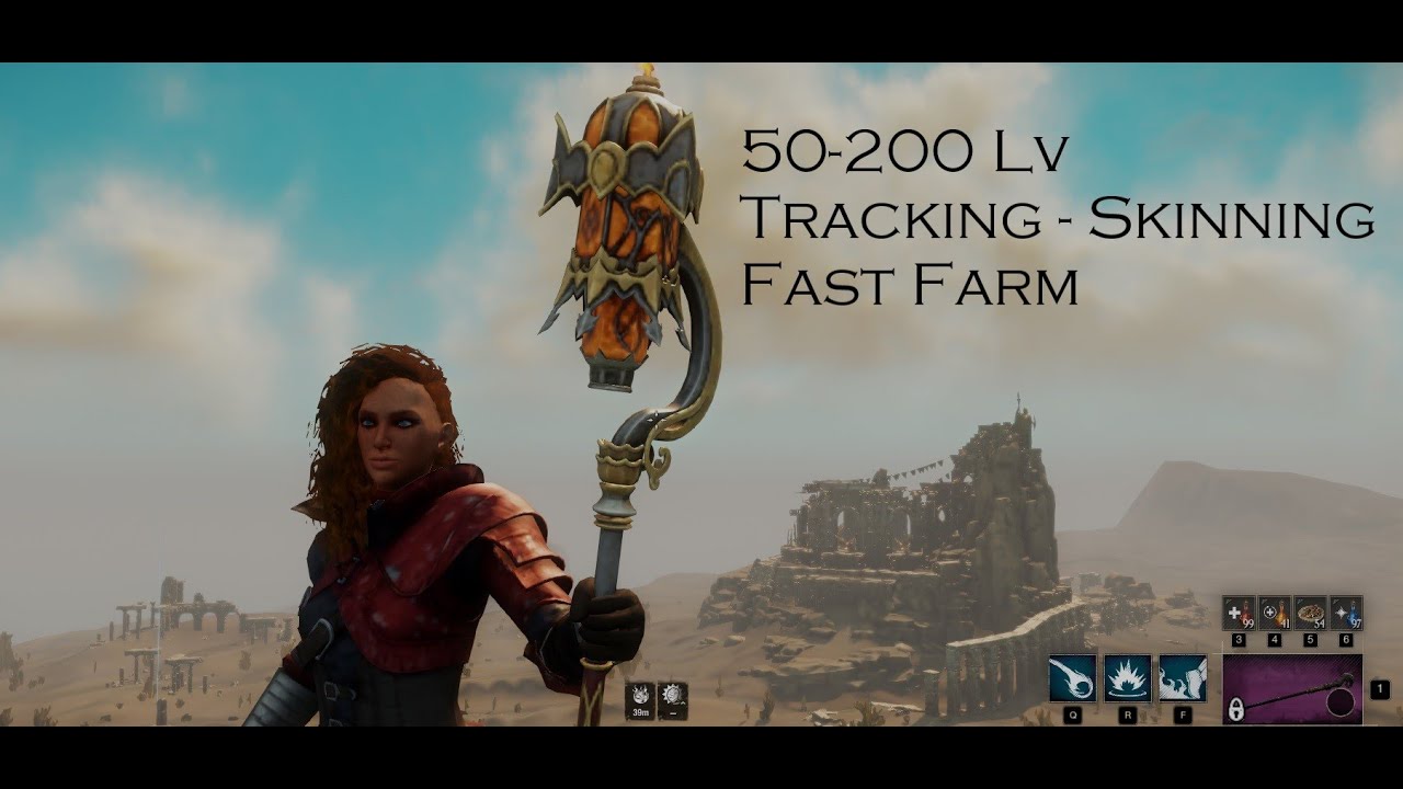 New World - 50Lv - 200Lv Fast Tracking-Skinning Farm - YouTube
